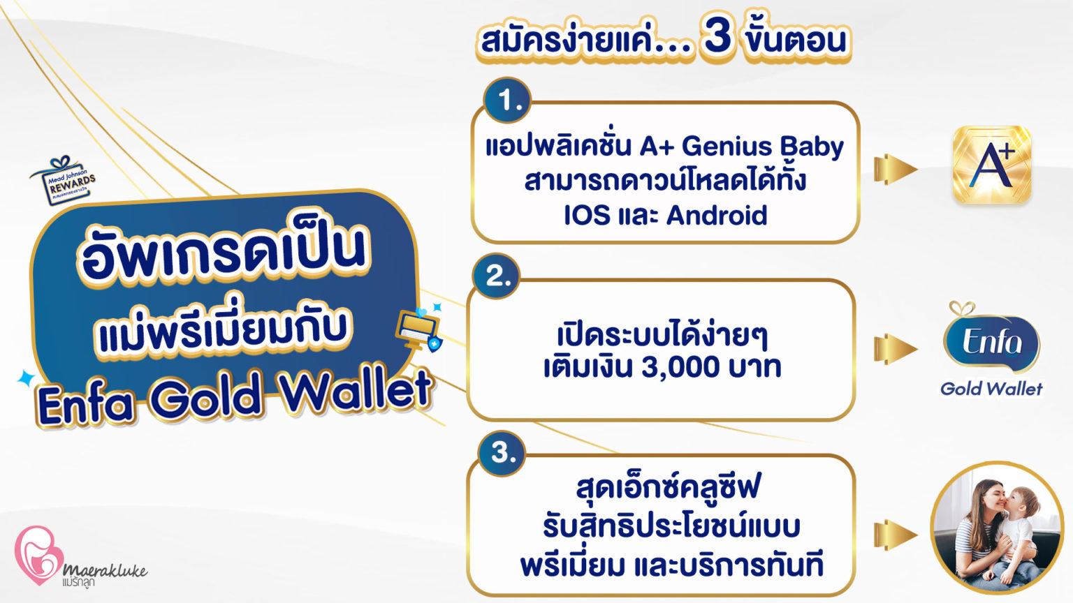รีวิว Enfa Gold Wallet สุดเอ็กซ์คลูซีฟ ในแอป A+ Genius Baby